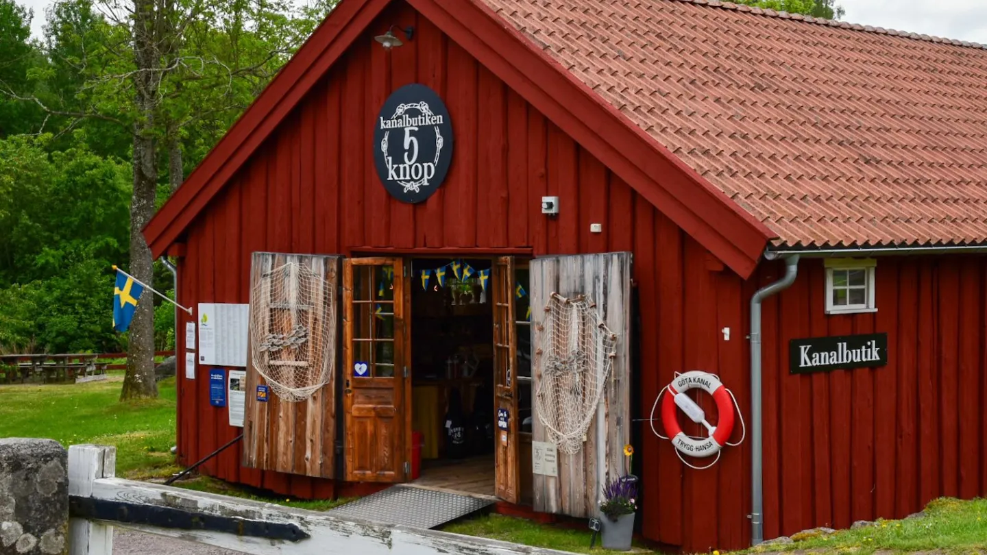 Kanalbutiken 5 knop | Göta kanal